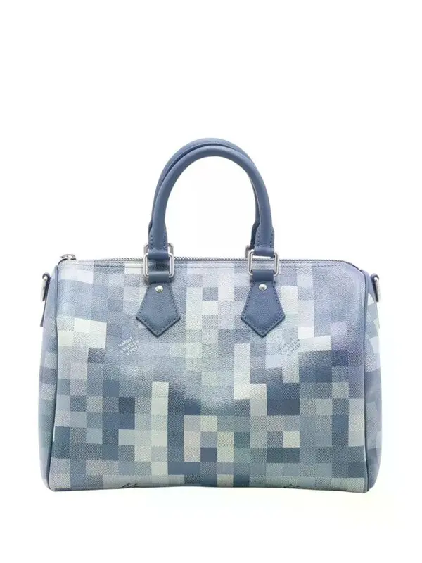 LOUIS VUITTON 2021-2026 Damouflage Speedy Bandoulière 30 Boston Bag - Blue