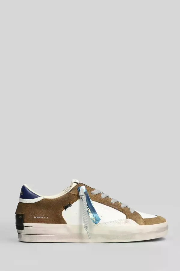 CRIME LONDON Sk8 Deluxe Panelled Sneakers