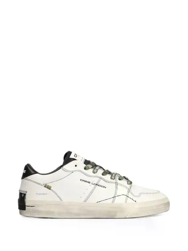 CRIME LONDON Playoff Distressed Sneakers