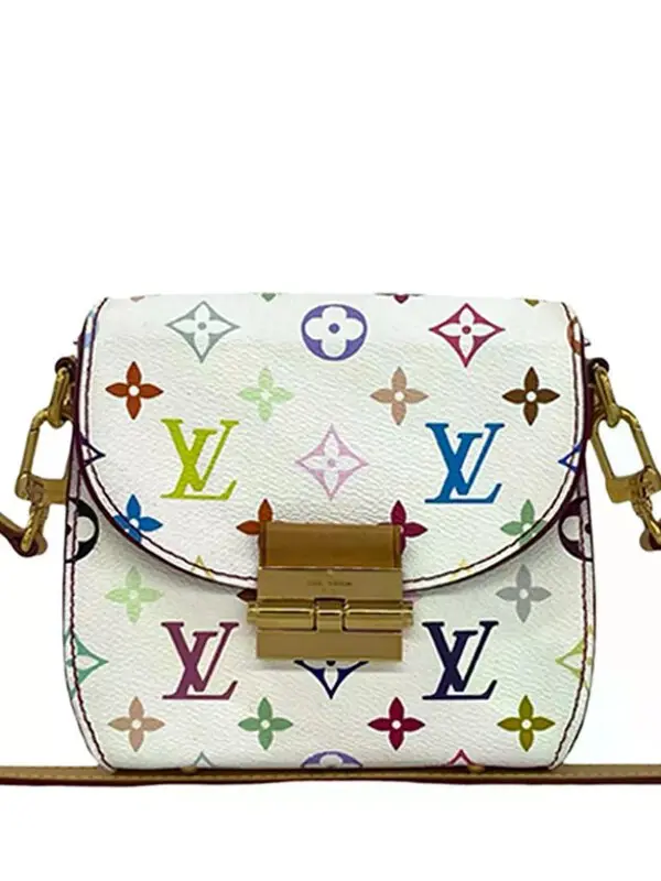 LOUIS VUITTON 2012 Monogram Multicolore Heartbreaker Crossbody Bag - White