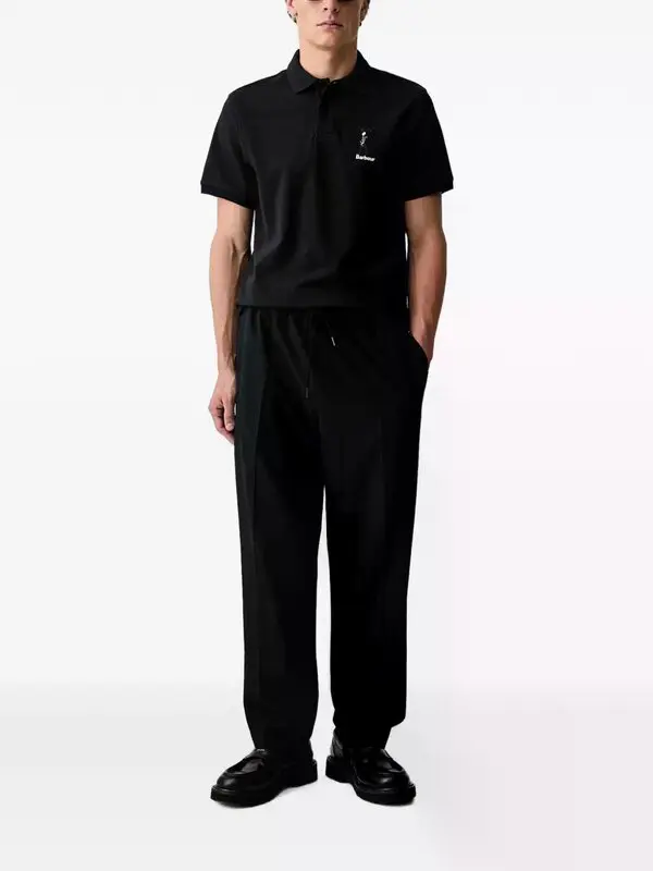 Barbour Logo-print Piqué Polo Shirt