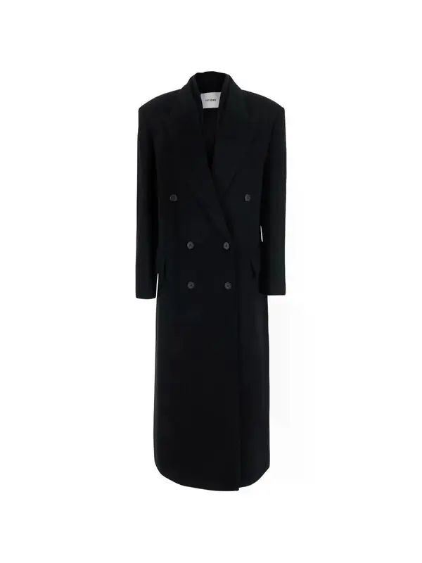 IVY OAK Iocirce Double-breasted Peaked-lapels Coat