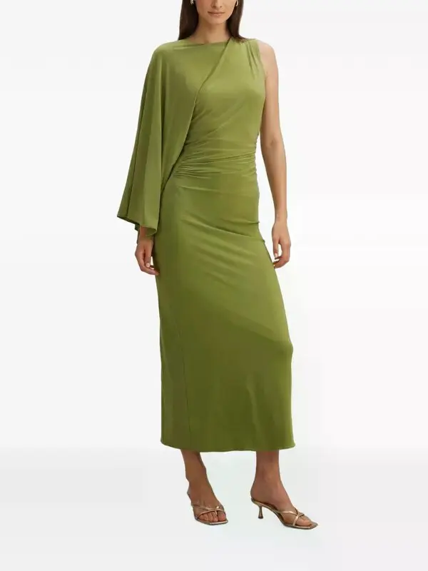 EVER NEW Fleur Cape-shoulder Maxi Dress - Green