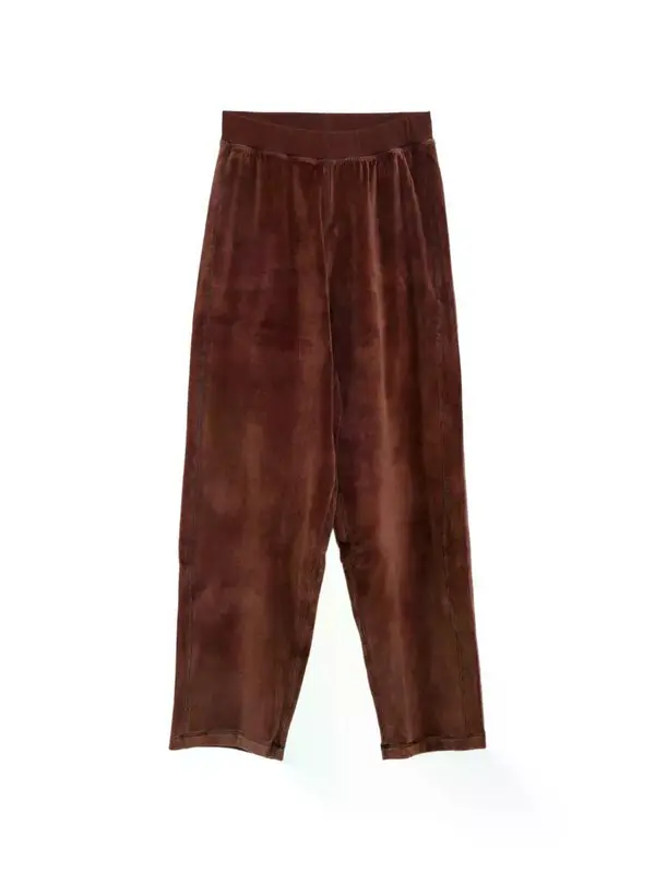 BASERANGE Velvet Elasticated-waistband Trousers