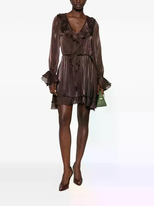 PHILIA LOFT Ruffled Tiered Mini Dress