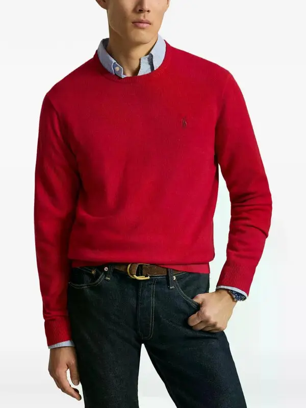 Polo Ralph Lauren Embroidered-pony Wool Sweater