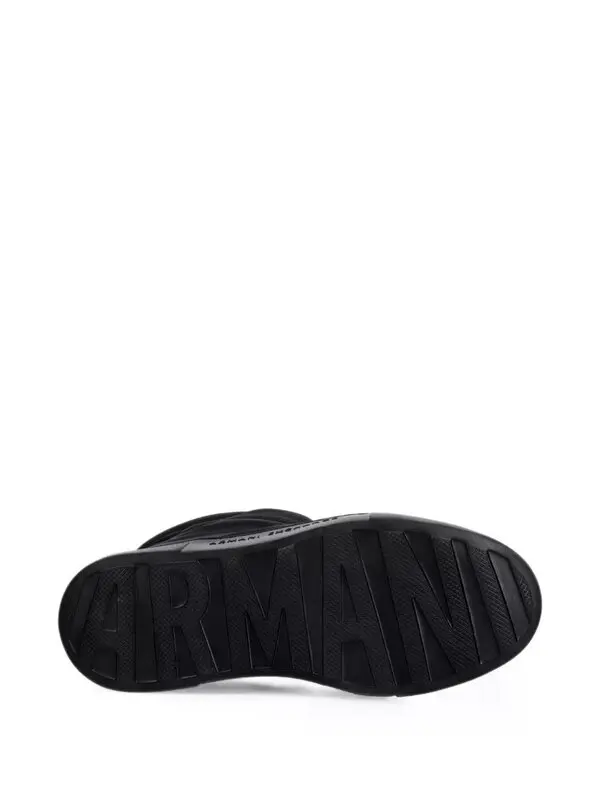Armani Exchange Quilted Logo-print Boots