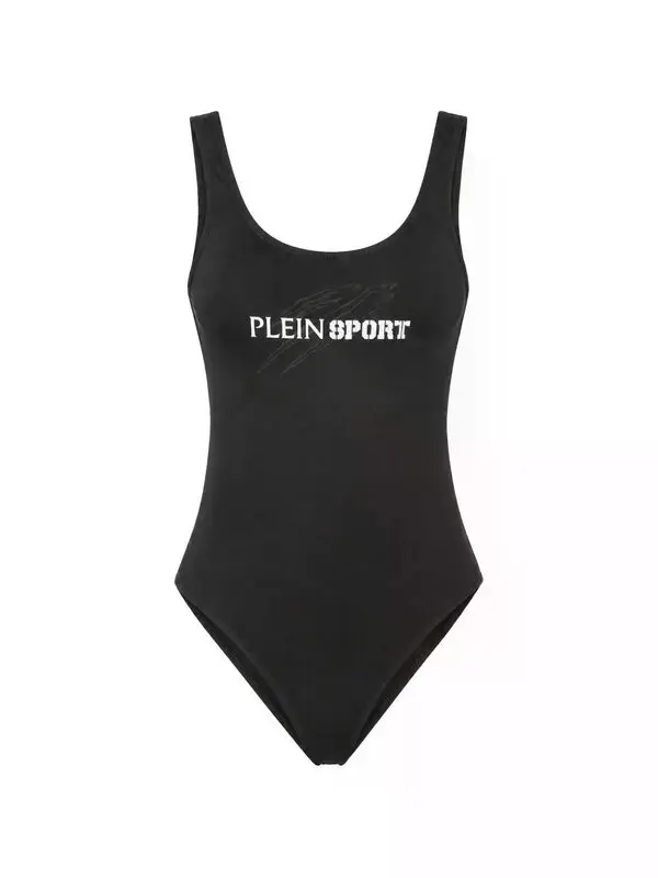 PLEIN SPORT Monokini Logo-print Scoop-neck Swimsuit