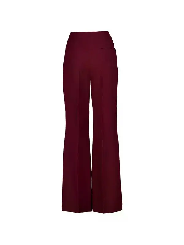 Roland Mouret Wide-leg Silk-blend Trousers - Red
