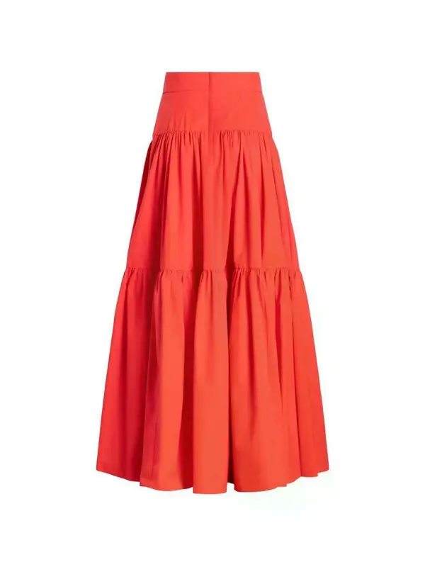 Dolce & Gabbana Long Cotton Poplin Skirt