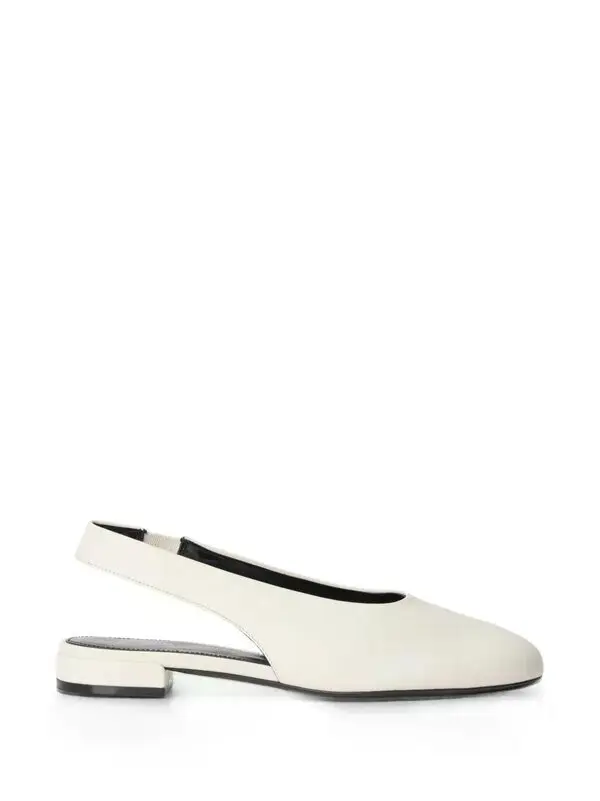 STUART WEITZMAN Lenny Leather Slingback Pumps
