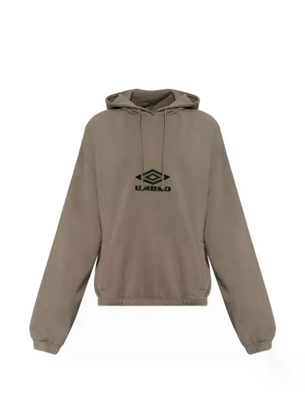 UMBRO Logo-embroidered Drawstring Hoodie