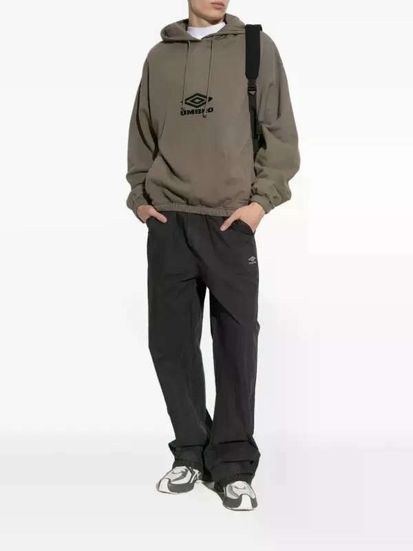 UMBRO Logo-embroidered Drawstring Hoodie