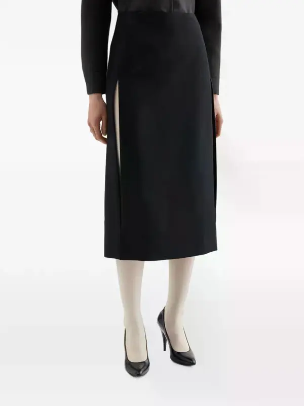 JIL SANDER Silk Faille Skirt