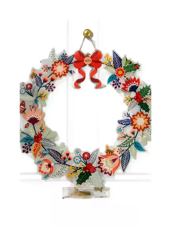 VESTA Noelia Floral-print Wreath