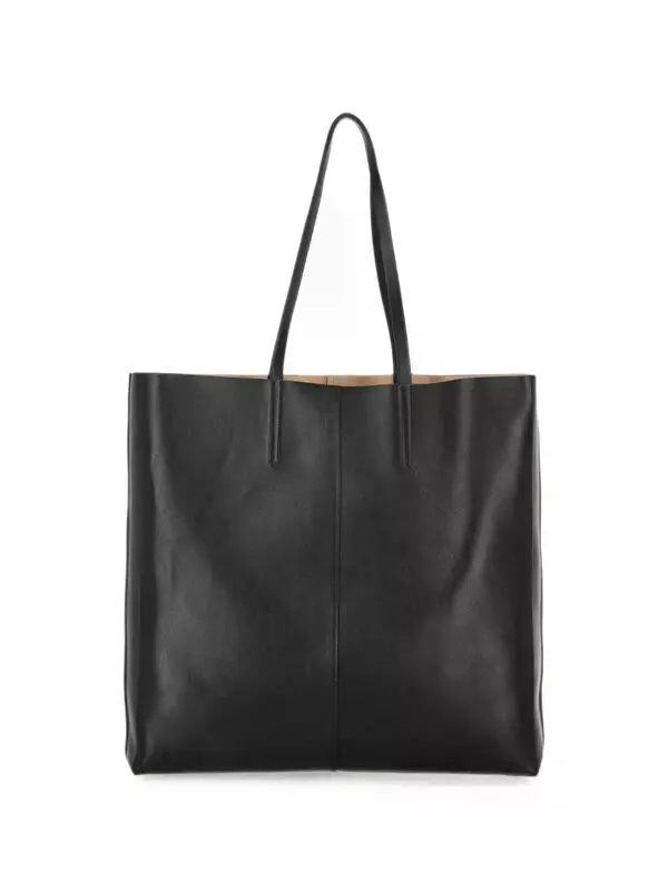 Carven Jean Logo-embossed Leather Tote Bag