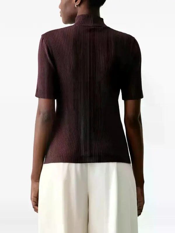 Marc O'polo Ribbed-knit Short-sleeve Top