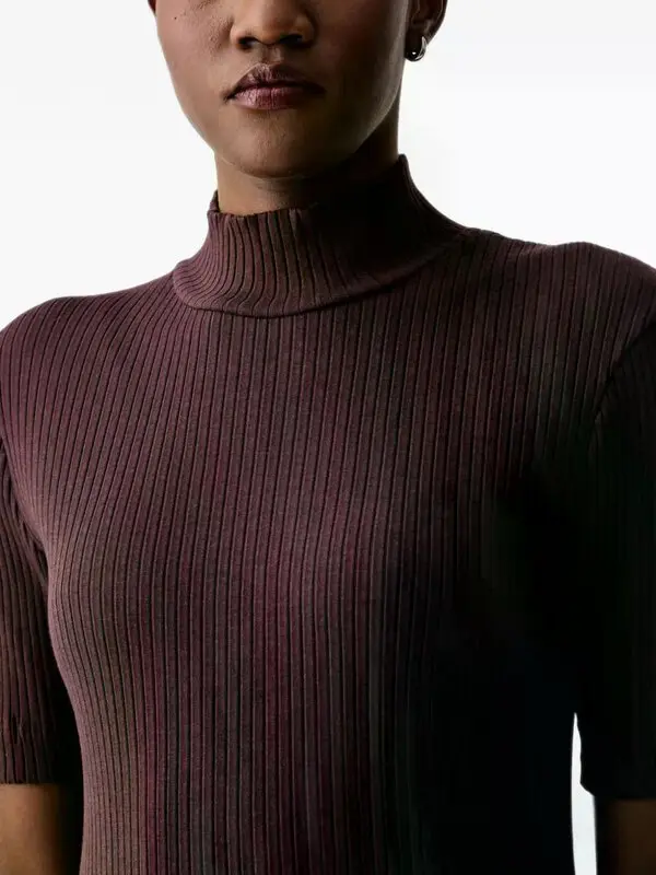 Marc O'polo Ribbed-knit Short-sleeve Top