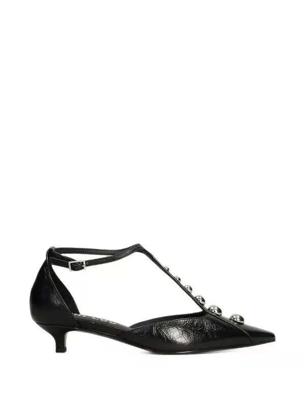 BIBI LOU Carinna Studded T-bar Pumps