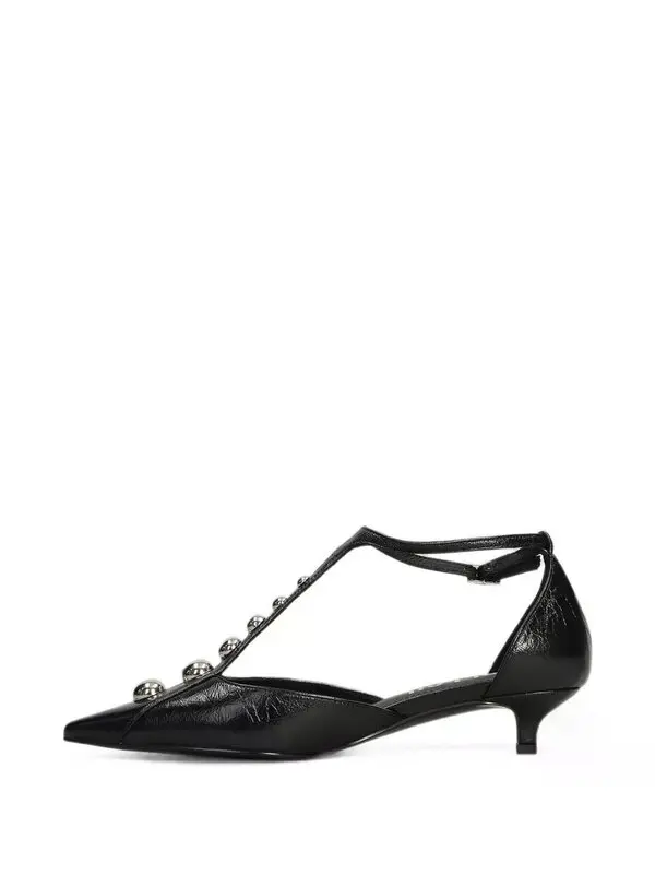 BIBI LOU Carinna Studded T-bar Pumps