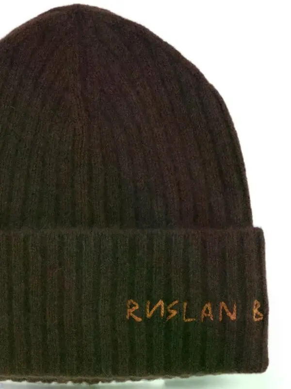 Ruslan Baginskiy Cashmere Beanie Hat - Brown