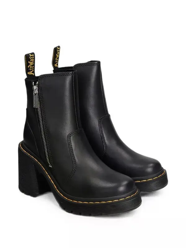 Dr. Martens Spence Side-zip Block-heel Ankle Boots