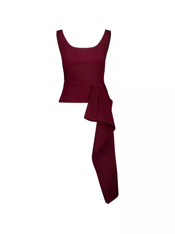 Roland Mouret Draped Wide-strap Top