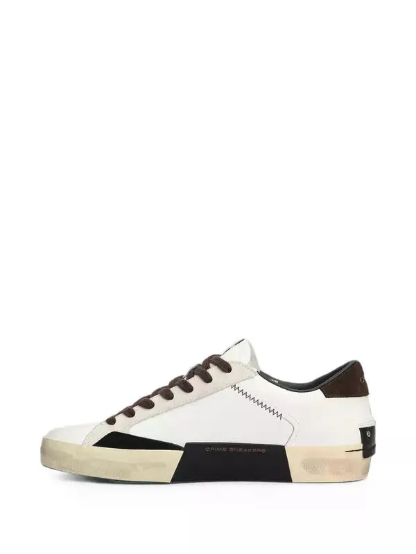 CRIME LONDON Distressed Panelled Sneakers