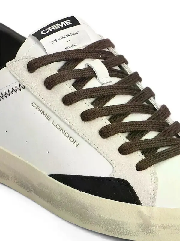 CRIME LONDON Distressed Panelled Sneakers