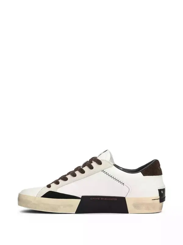 CRIME LONDON Distressed Panelled Sneakers