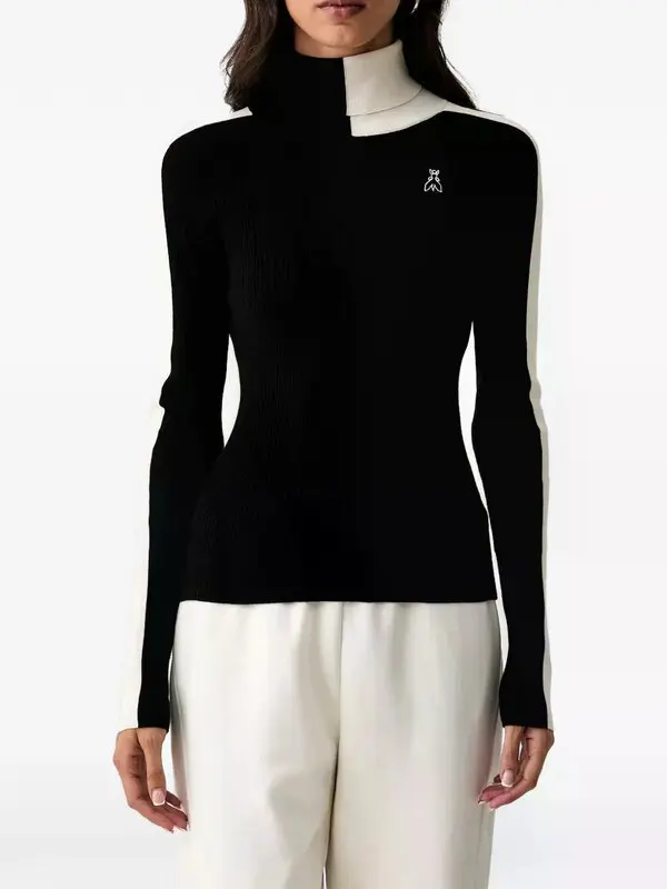 Patrizia Pepe Ribbed-knit Roll-neck Sweater