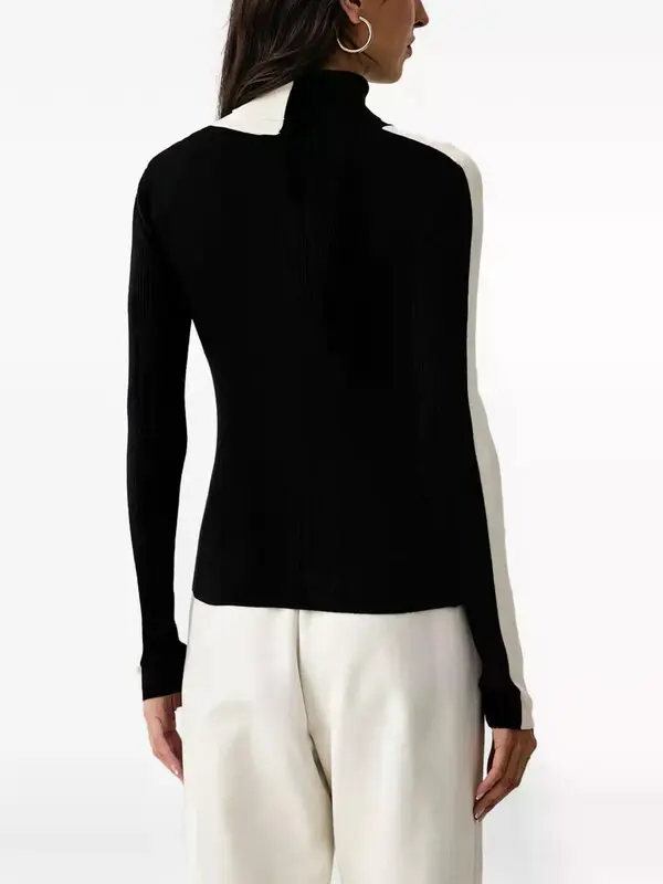 Patrizia Pepe Ribbed-knit Roll-neck Sweater