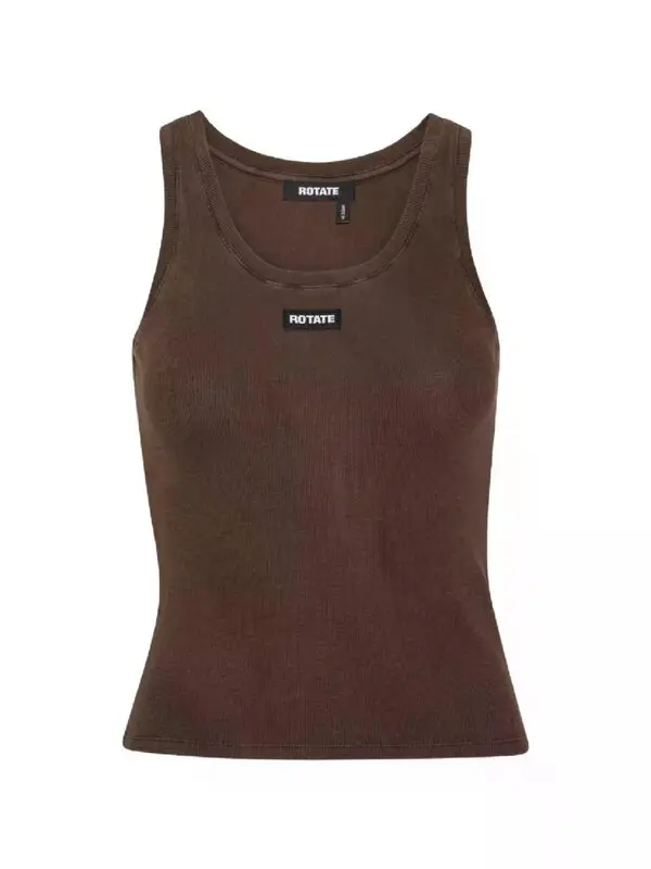 ROTATE BY BIRGER CHRISTENSEN Basic Rib Tank Top Dark