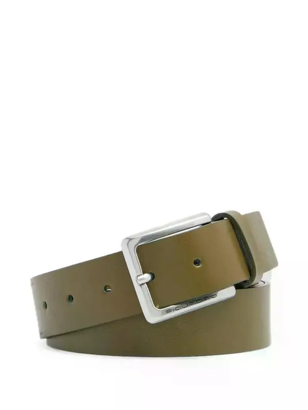 PIQUADRO Logo-engraved Leather Belt