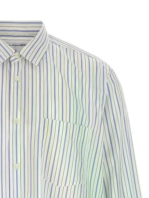 Comme Des Garçons Striped Panelled Shirt