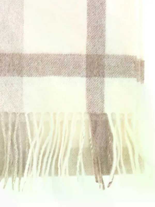 PUROTATTO Check Cashmere Scarf