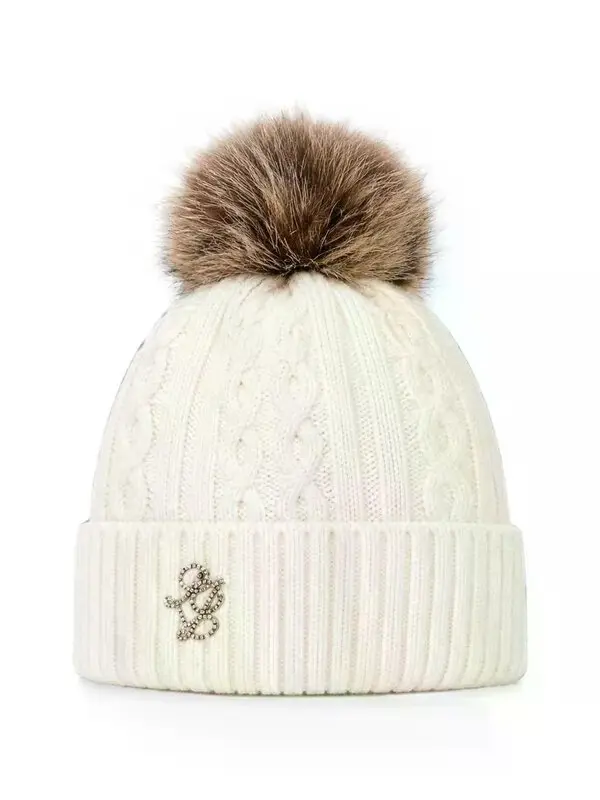 Liu Jo Knitted Hat With Pom-pom
