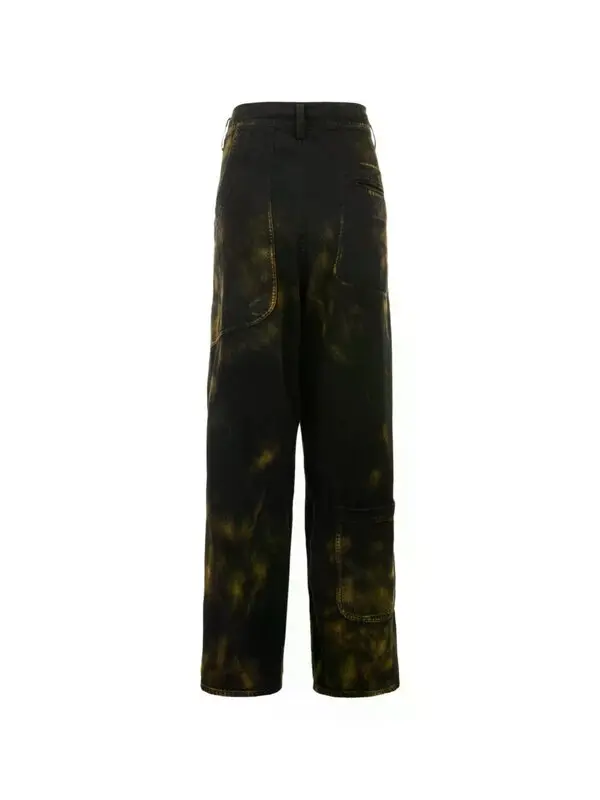 Y’s Bleach-effect Straight-leg Jeans