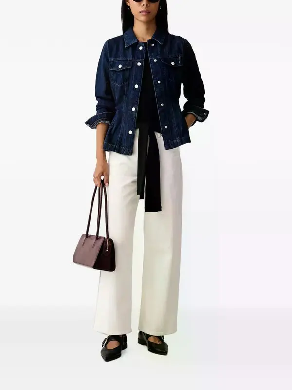 Marc O'polo Tie-waist Peplum Denim Jacket