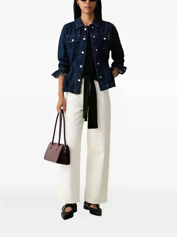 Marc O'polo Tie-waist Peplum Denim Jacket