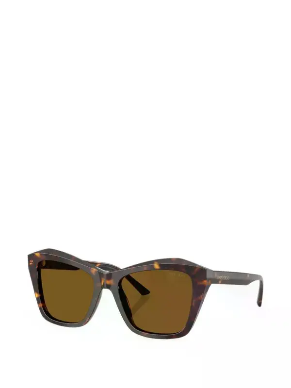 JIMMY CHOO Geometric-frame Tinted Sunglasses