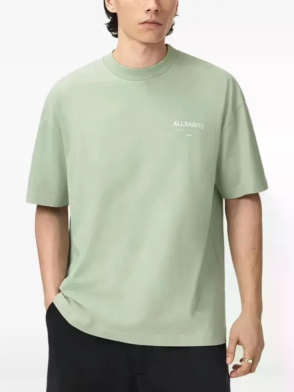 ALLSAINTS Underground Logo-print Crew-neck T-shirt - Green