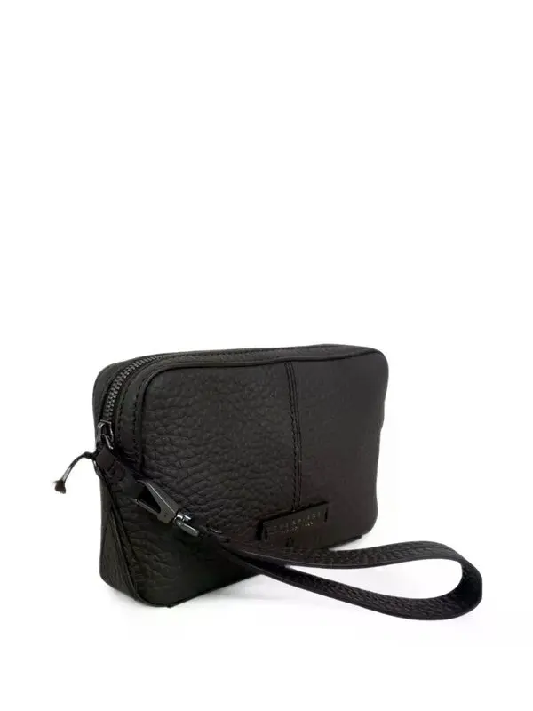 THE BRIDGE Grained Leather Clutch Bag