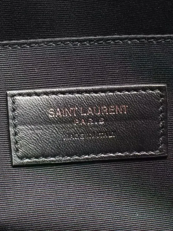 Saint Laurent 2010s Cassandra Crocodile-embossed Clutch Bag