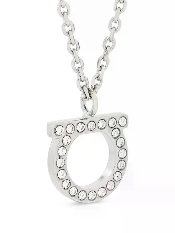 FERRAGAMO Gancini Crystal-embellished Necklace