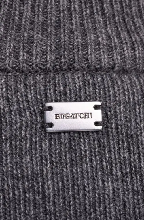 Bugatchi Full Zip Sweater - Anthracite