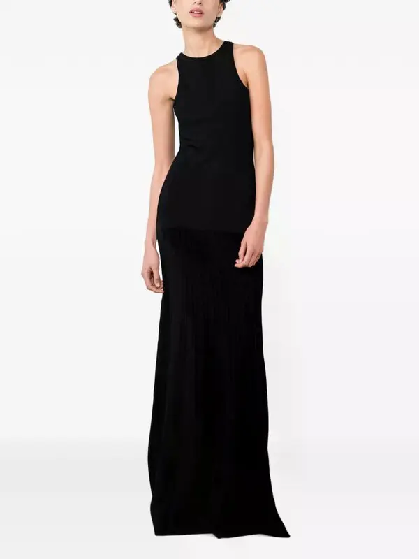 CAYET Elle Ribbed-knit Maxi Dress