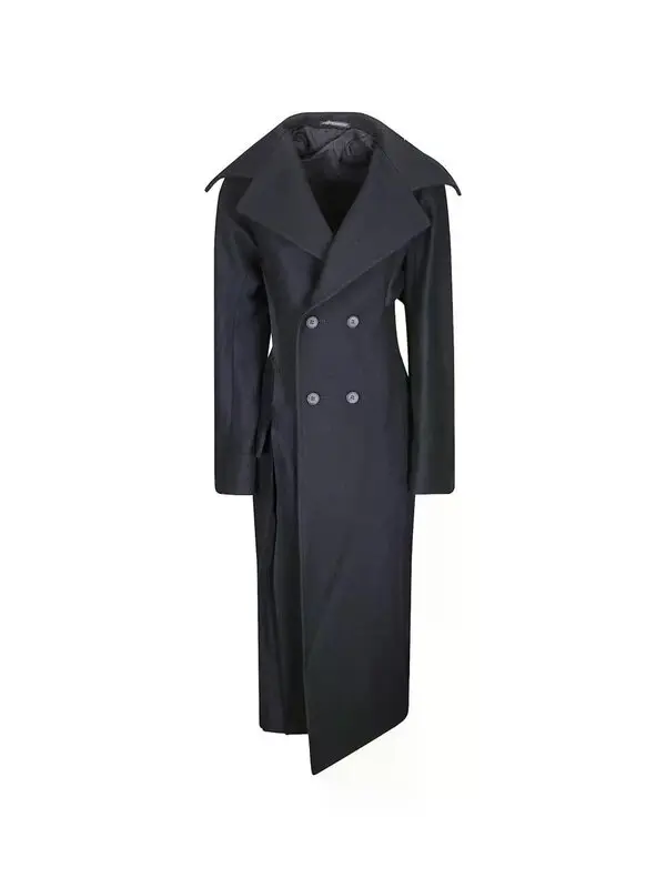 Yohji Yamamoto Asymmetric Double-breasted Coat