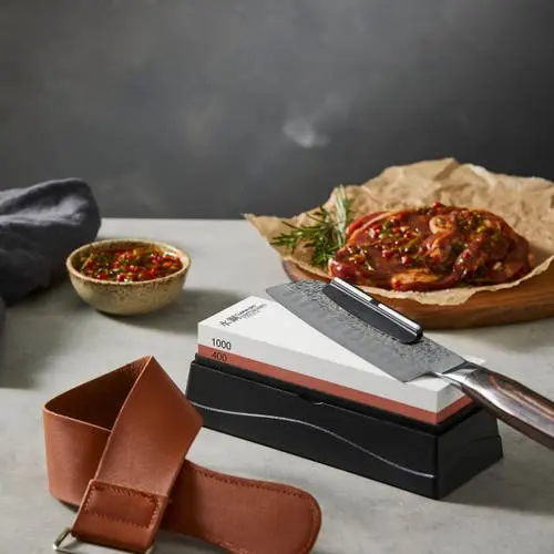 CUISINE::PRO Damashiro Emperor® Double Sided Grit Whetstone Kit 400/1000