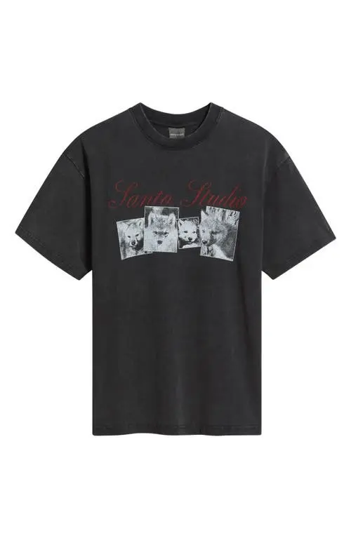 SANTO STUDIO Baby Dog Graphic T-shirt